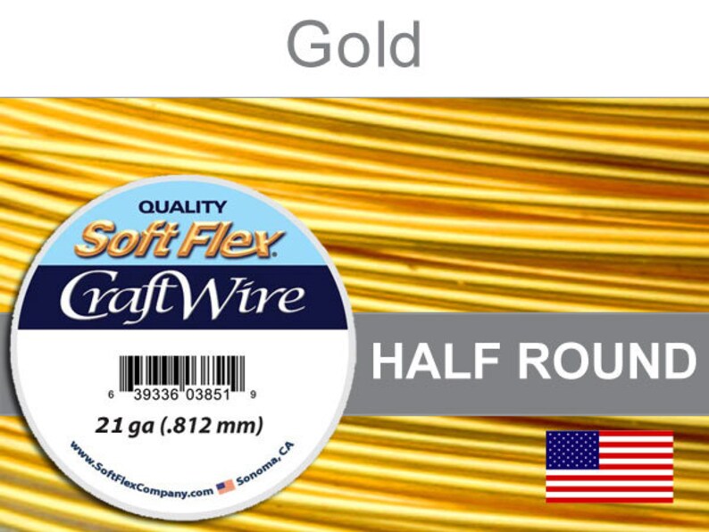 Craft Wire Soft Flex 21gauge Silver Plated Gold 4yards 1 - Etsy