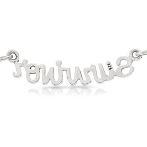 Sterling Silver 6x34mm Cursive Survivor Festoon 1pc 10% - Etsy