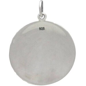 Textured Full-moon Charm Sterling Silver 25x20mm - 1pc Wholesale Price ...