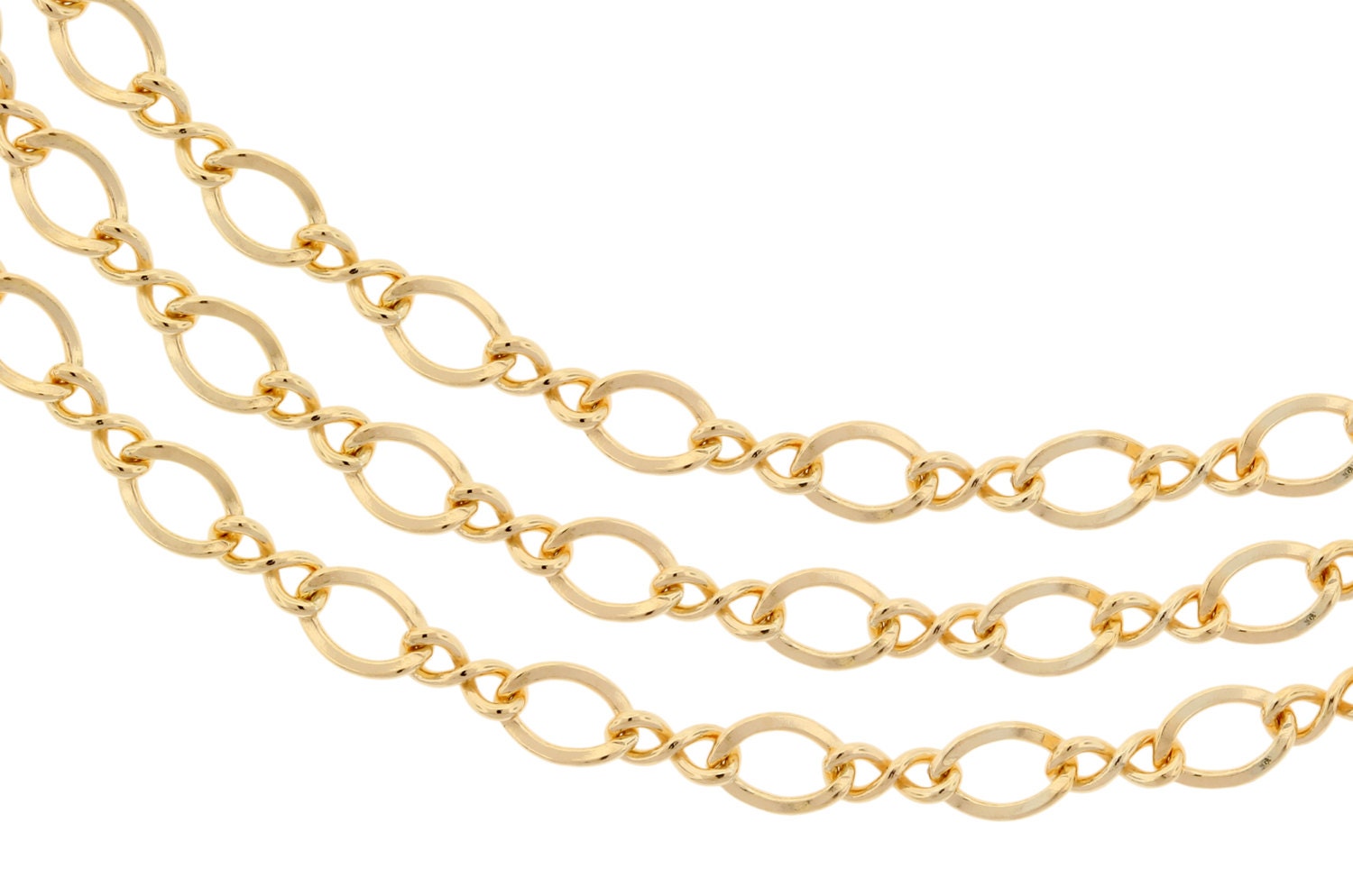 14kt Gold Filled 3.4mm Figure Eight Chain Strong Chain 20ft | Etsy