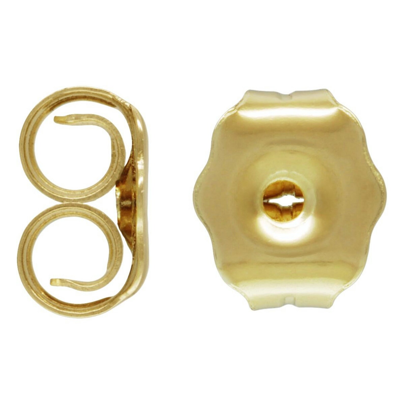 Ear Nuts 14Kt Gold Filled Earring Backs 4.3x5.1mm 50prs 25% - Etsy 日本