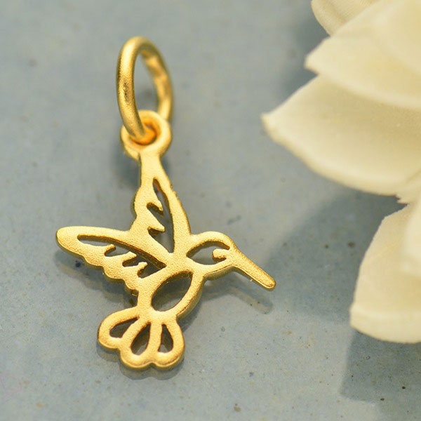 Hummingbird Charm - Etsy