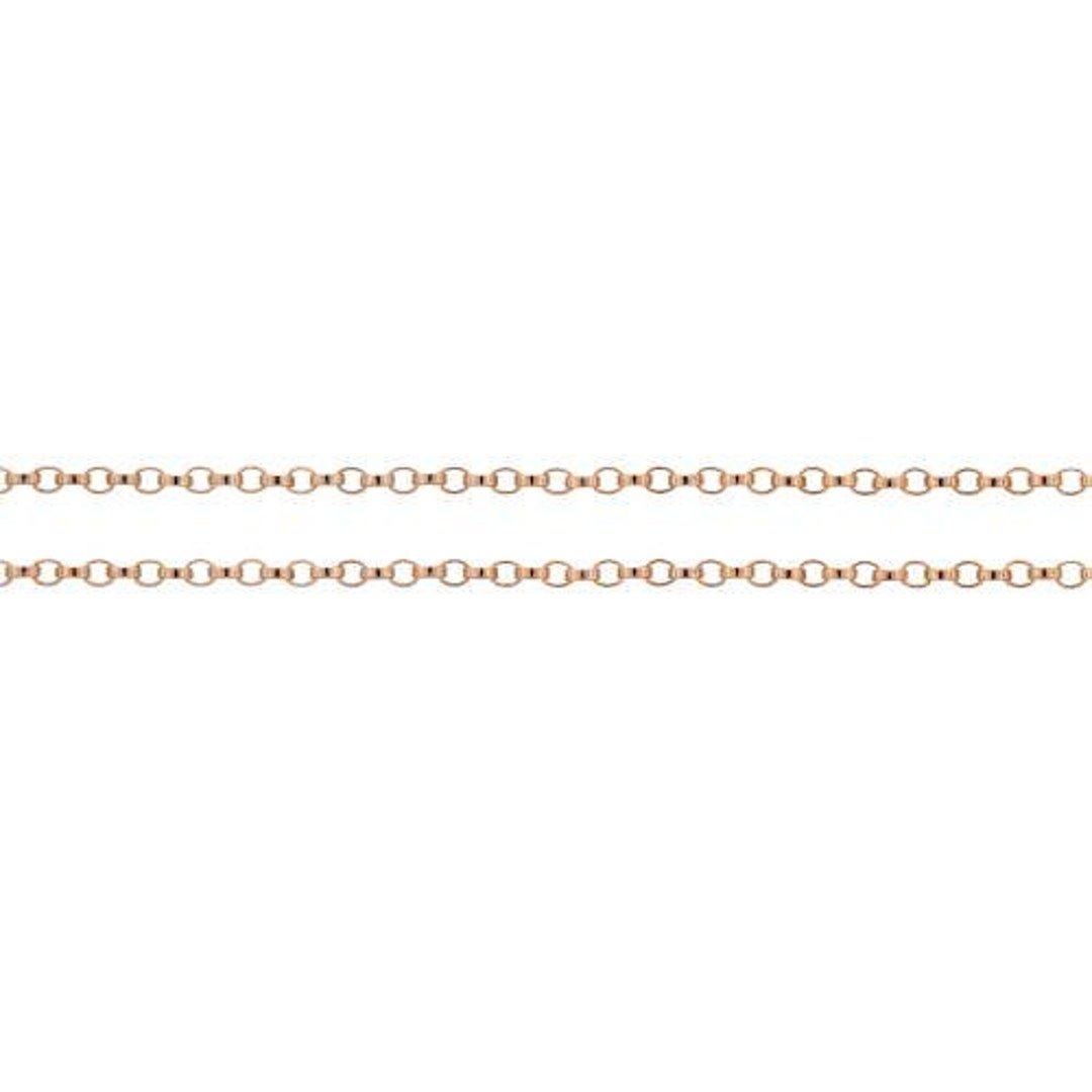 Rolo Chain, 1.2mm Rolo, 14kt Rose Gold Filled 5ft Made in USA LOWEST ...