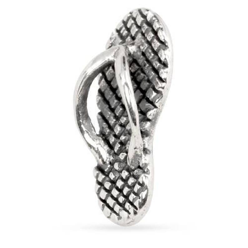 Sterling Silver Sandal Embellishment Charm 11x5mm 1 Pc - Etsy