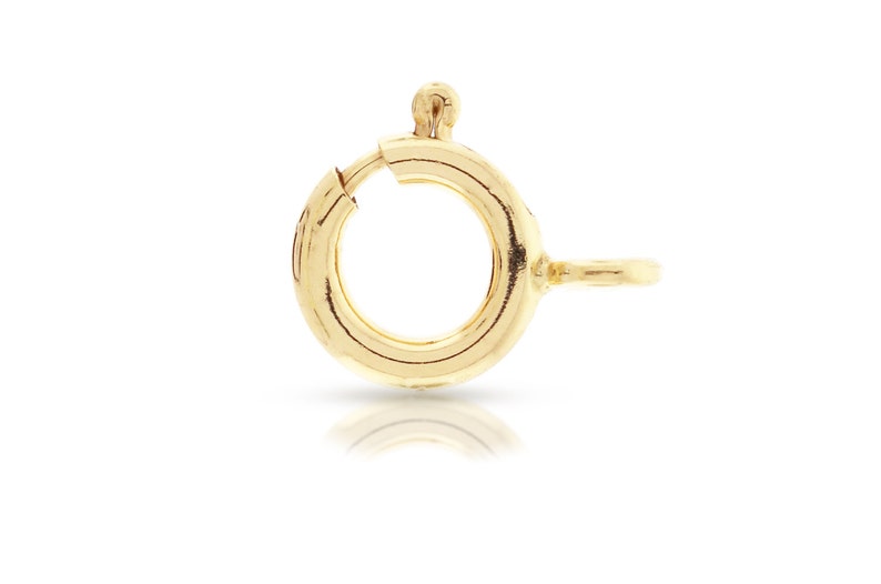 Clasps Spring Ring W/closed Jump Ring 14kt Gold Filled 5mm - Etsy