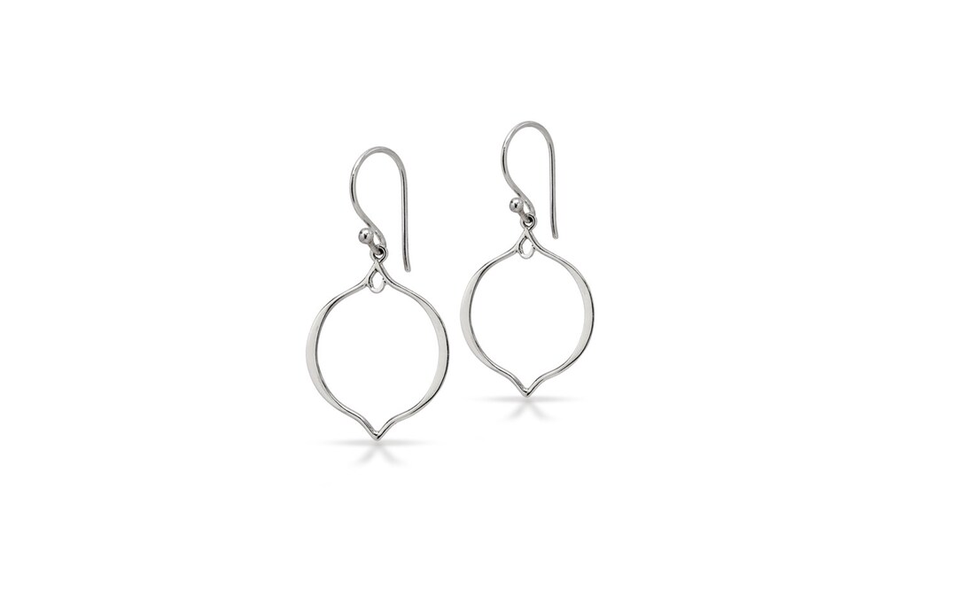 Silver Earring Findings 36x20mm Fancy Ear Wires 1pair - Etsy