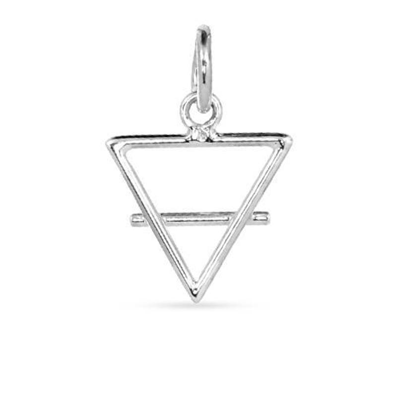 Sterling Silver Earth Element Symbol Wire Charm 15.5x10mm 1 - Etsy