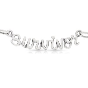 Sterling Silver 6x34mm Cursive Survivor Festoon 1pc 10% - Etsy
