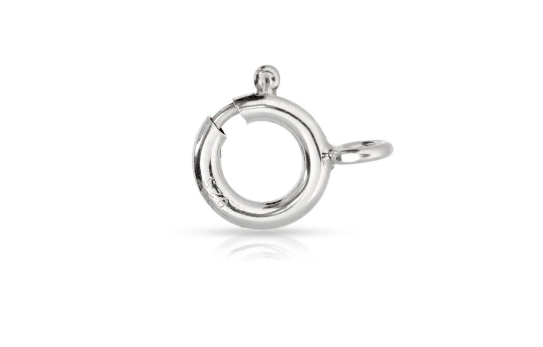 Sterling Silver Spring Ring Clasp - 8mm, 5pcs (3062)/1 - Etsy