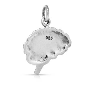 Sterling Silver Brain Charm With 5mm Soldered Ring 1pc 7686/1 - Etsy