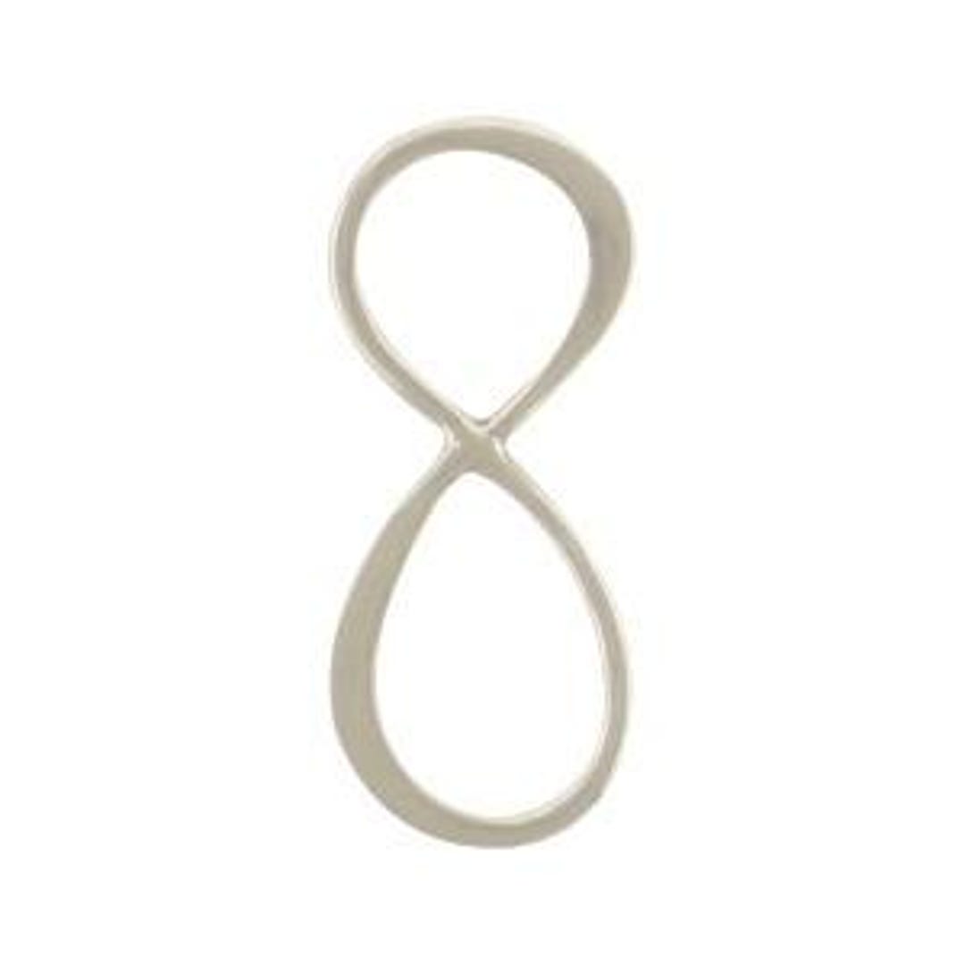 Infinity Connector, Infinity Link, Sterling Silver, 20x8mm - 1pc (3709 ...