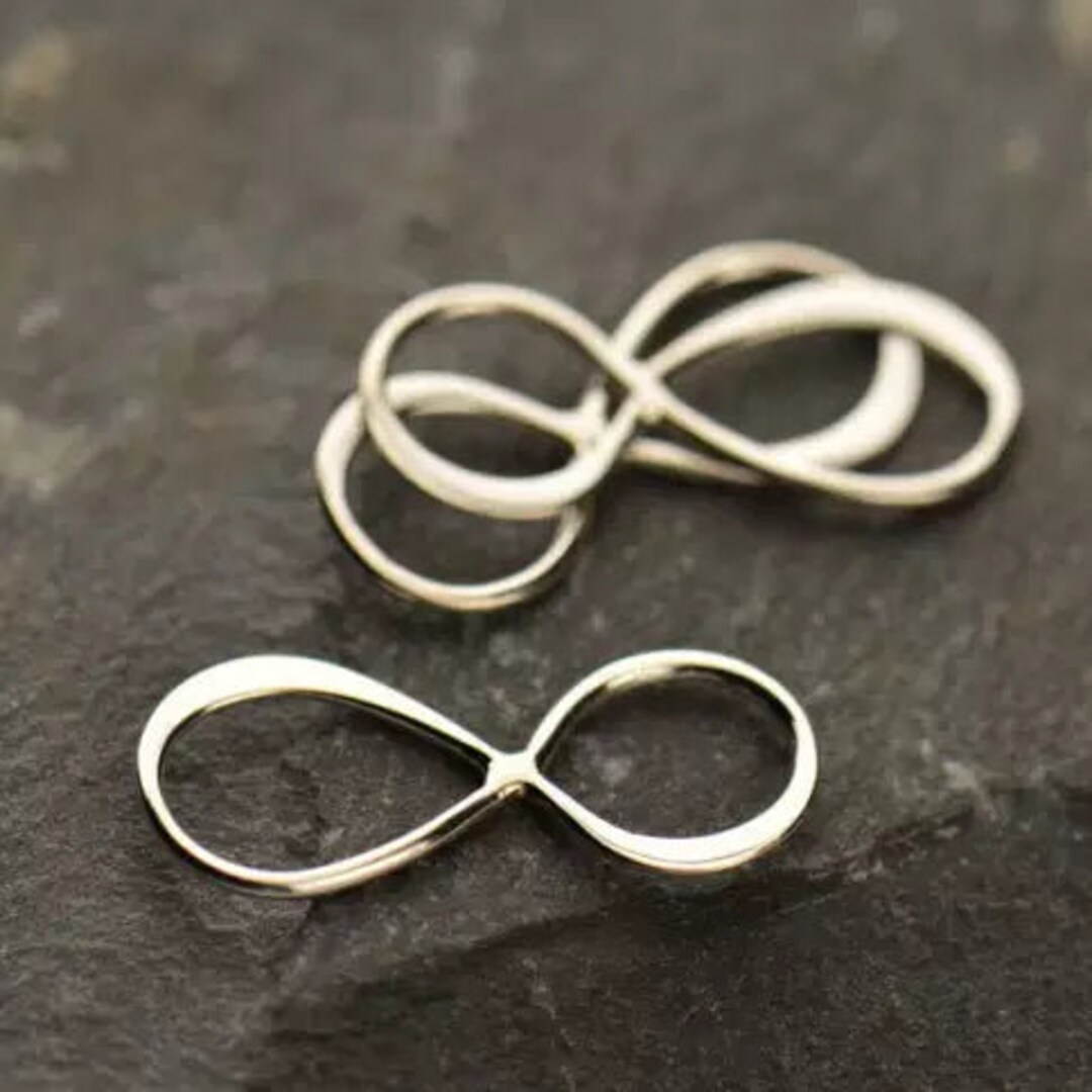 Sterling Silver, 20x8mm, Infinity Link - 25pcs (3709)/25 - Etsy