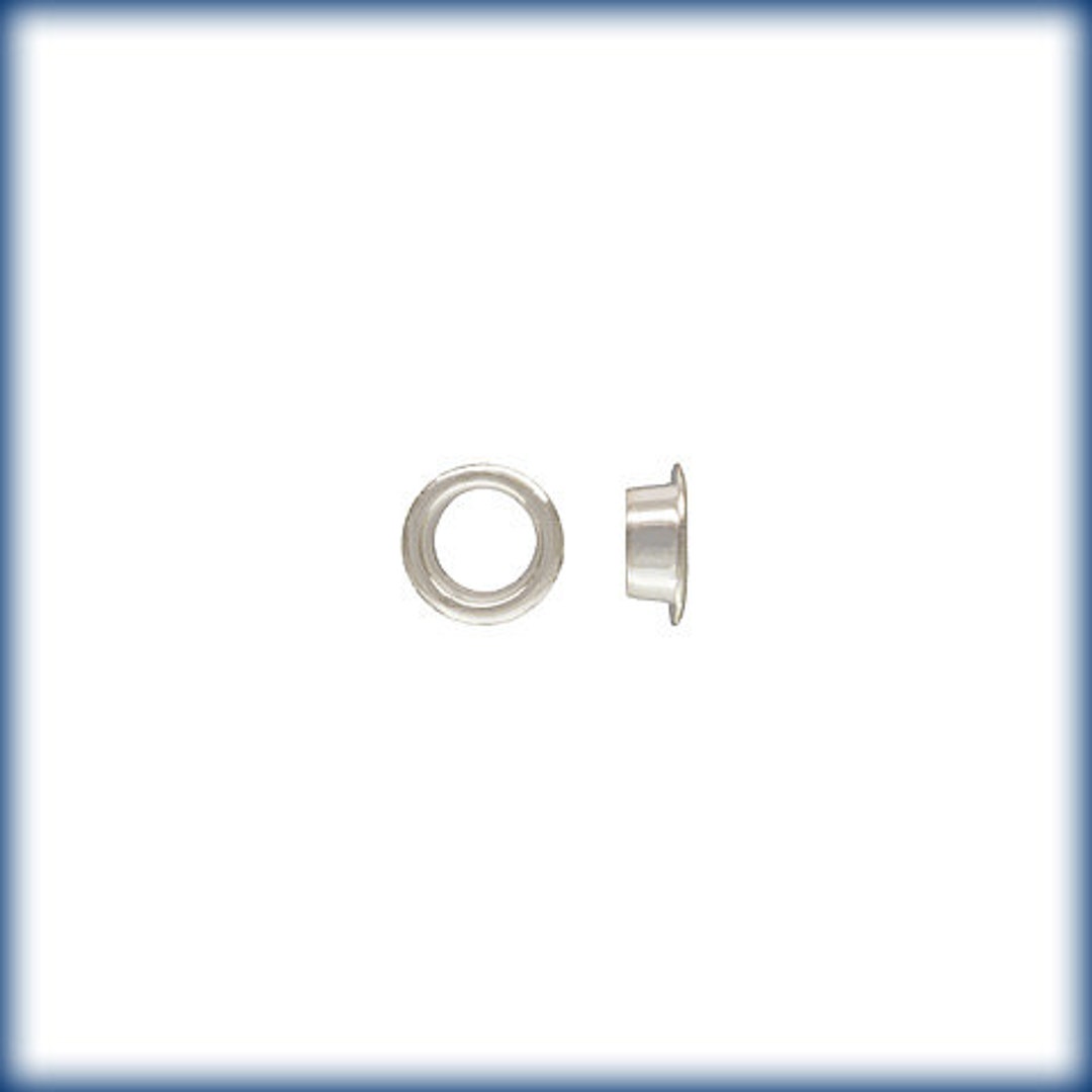 Sterling Silver 4.0mm OD Bead Grommet 3.7mm Hole - 50pcs (14235)/1 - Etsy