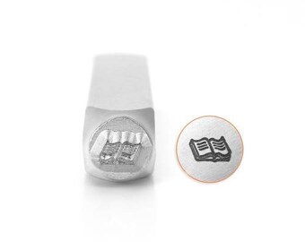 Open book stamp | Etsy