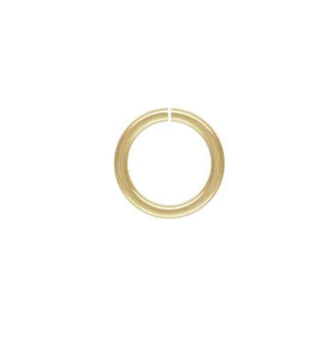 14kt Gold Filled Jump Ring C&L 19ga 0.89x6mm Click and Lock Open Jump ...