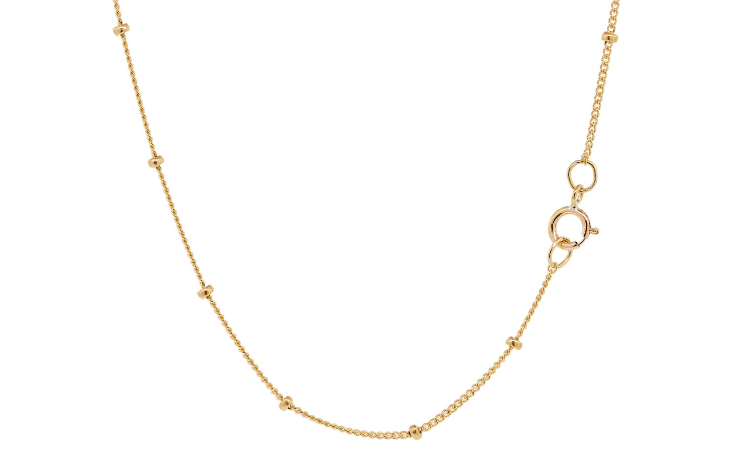 Finished Chains With Spring Ring Clasp Gold Filled 20 Inch 1mm | Etsy