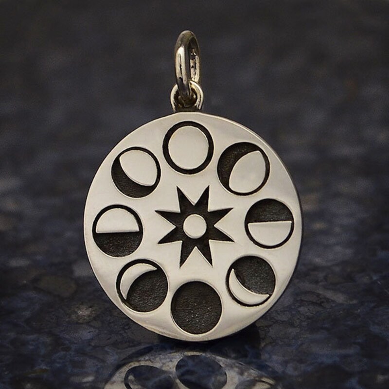 Moon Phases Pendant - Etsy