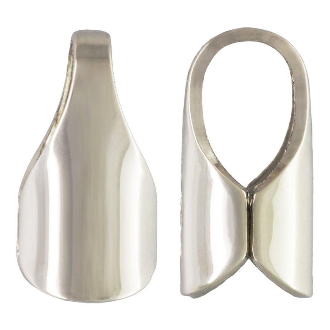 Cap With Ring Sterling Silver 7x3.6mm (3mm ID) - 10pcs Wholesale Price ...