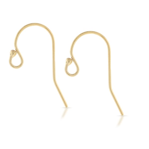 Solid Gold Ear Wires - Etsy