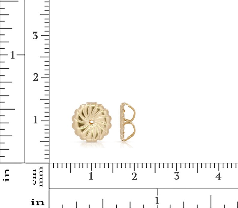 Ear Nuts 14Kt Gold Filled Premium Earring Backs 9.2x9.4mm | Etsy