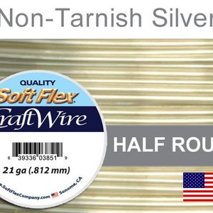 Craft Wire Soft Flex 21gauge Non Tarnish Silver Plated Wire 4yards 1 ...