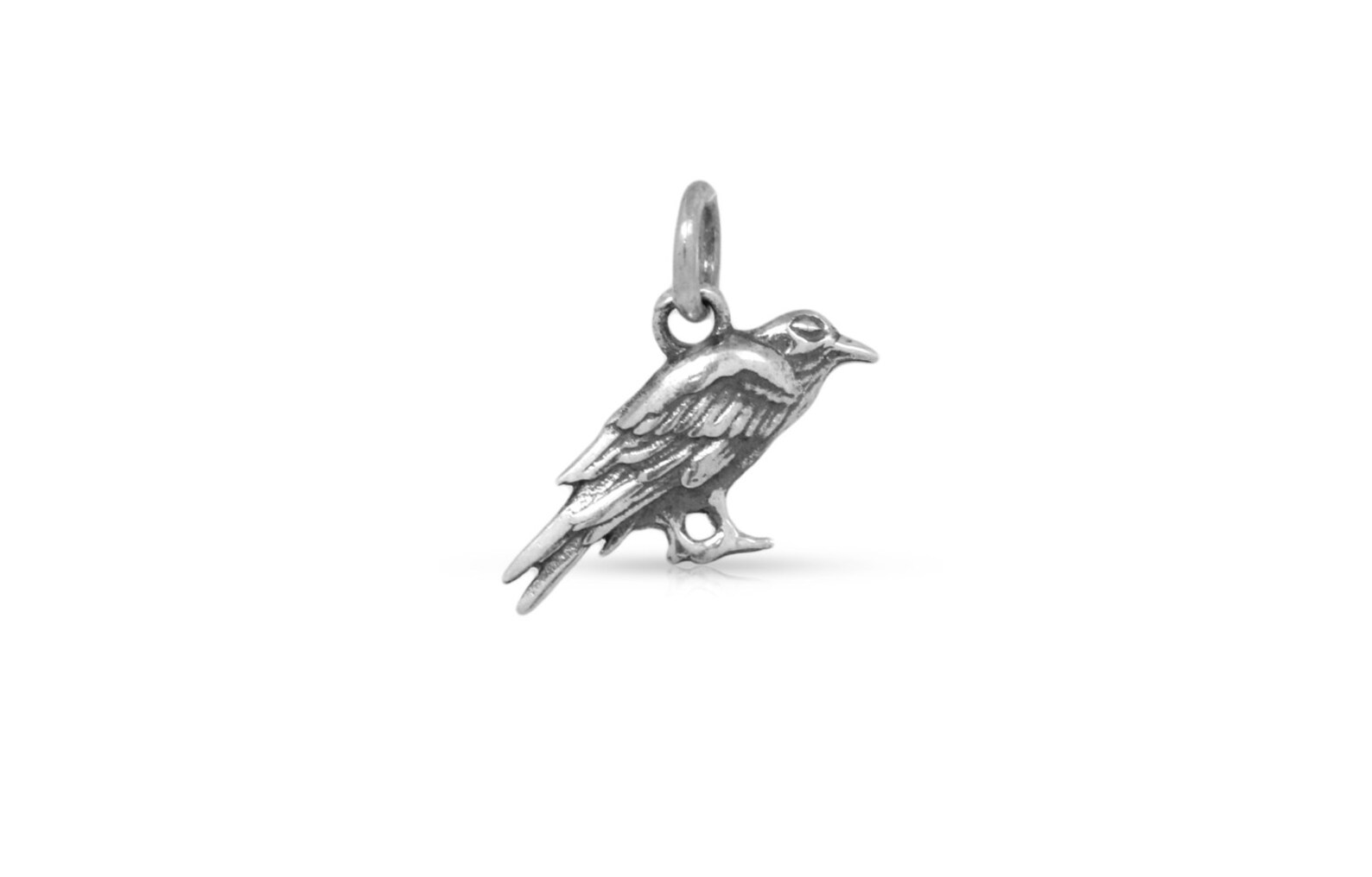 Sterling Silver 21x13.5mm Raven Charm 1pc 7705/1 - Etsy