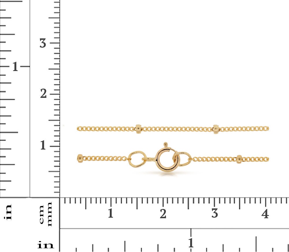 Finished Chains With Spring Ring Clasp Gold Filled 20 Inch 1mm | Etsy