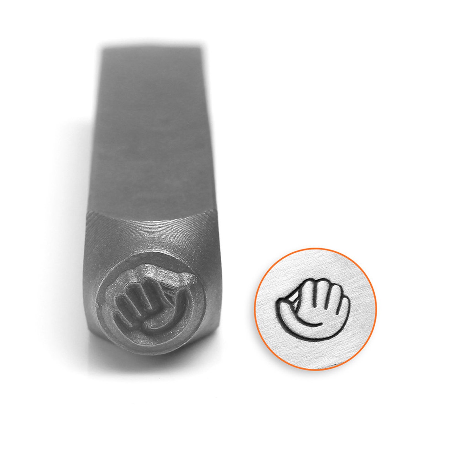 Metal Stamps Impressart 6mm Baseball Glove Design Stamp | Etsy