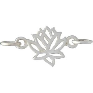 Sterling Silver Lotus Link 21x9.5mm 1 Pc Wholesale Price 13271/1 - Etsy