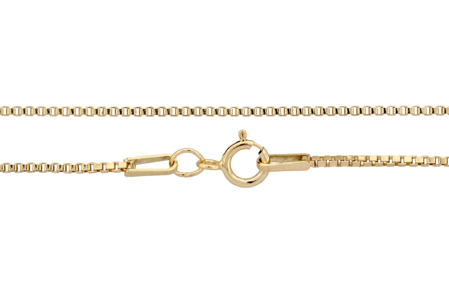 14kt Gold Filled 1mm 20 Inch Box Chain With Spring Ring Clasp - Etsy
