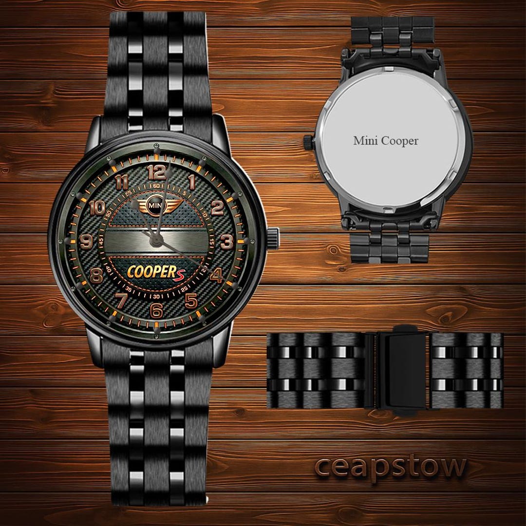 MINI Cooper Watch, Classic Car Design , Gift for Men, Auto Enthusiast ...