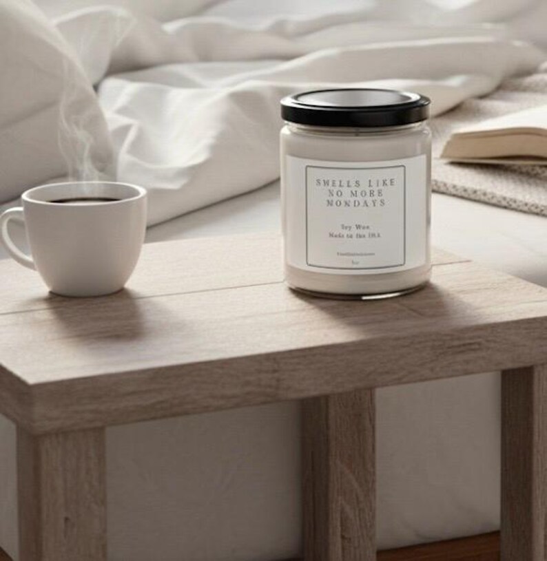 Smells Like No More Mondays Candle | Funny Retirement Gift for Coworker ...