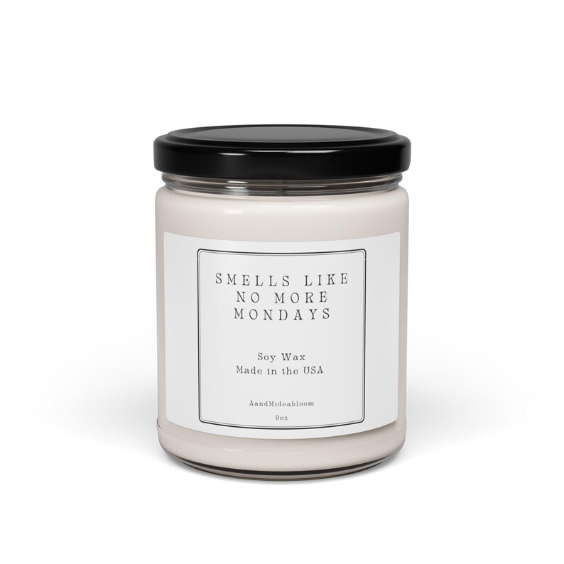 Smells Like No More Mondays Candle | Funny Retirement Gift for Coworker ...
