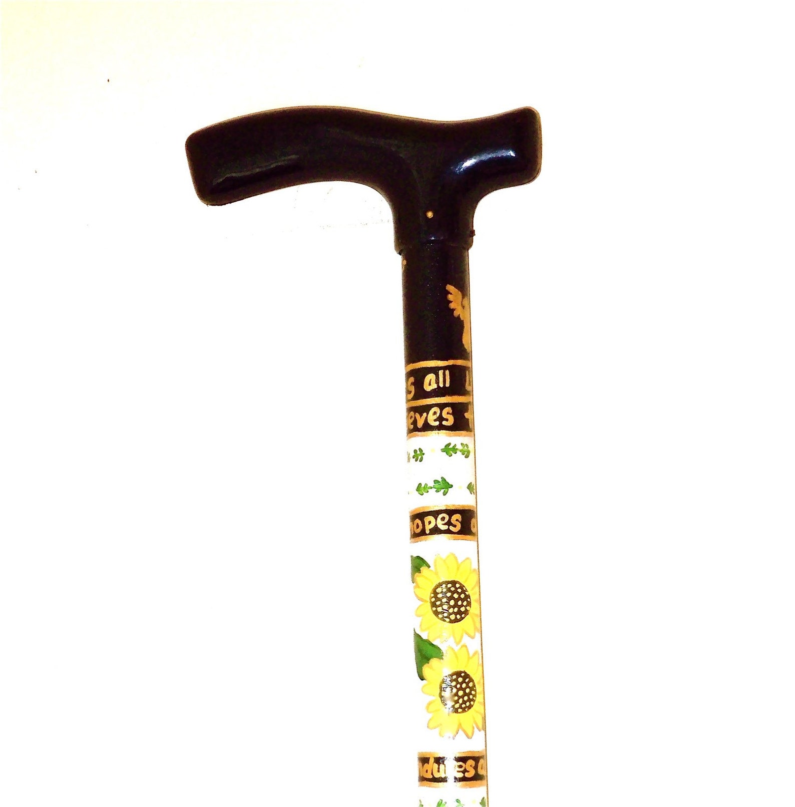 Personalized - Sunflowers Cane - Walking Cane - Walking Stick - Fritz ...