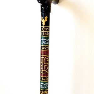 Personalized Celtic Knot Work Cane Walking Stick Hiking Stick Walking ...