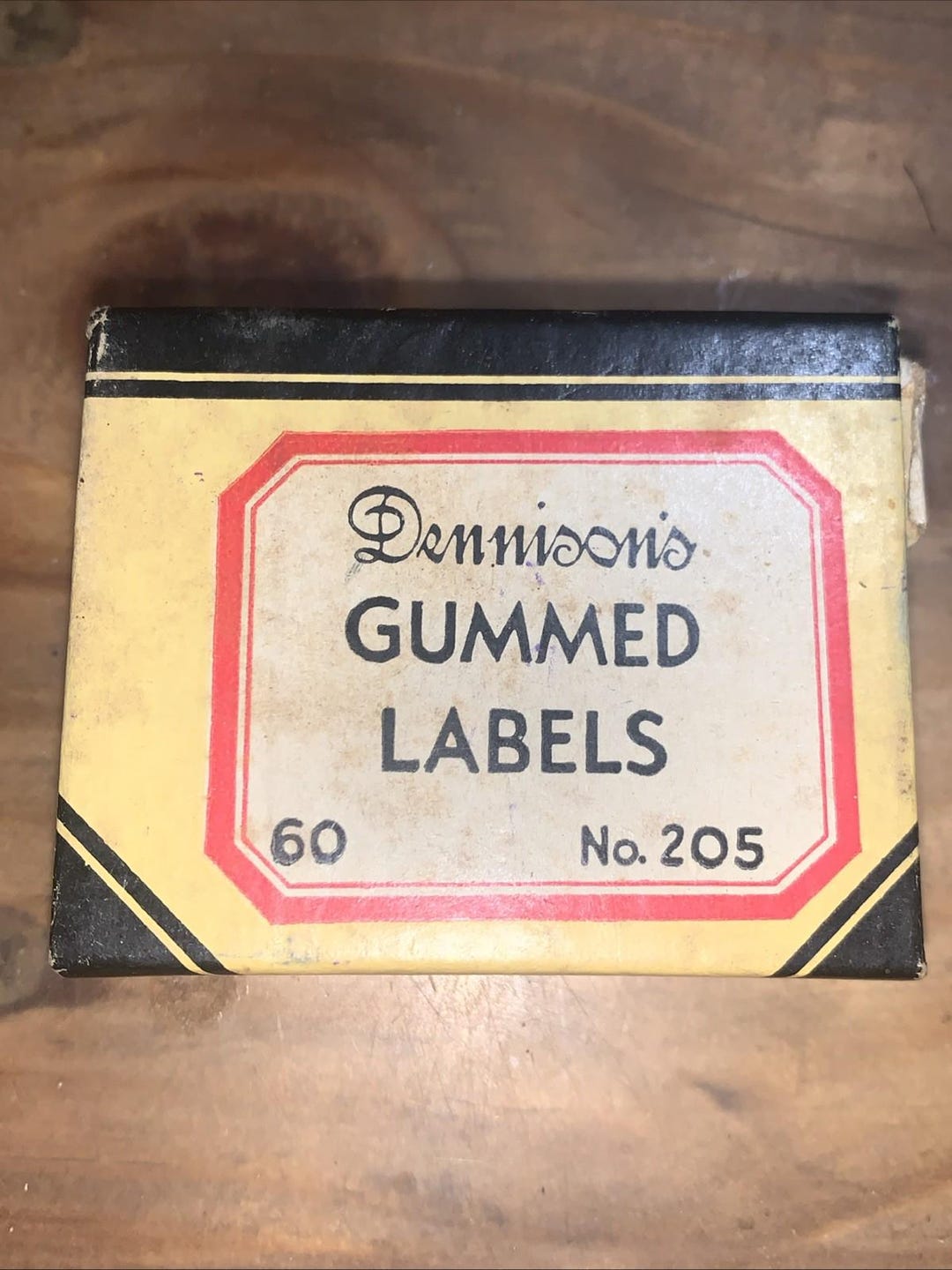 Vintage Box Dennison Gummed Paper Labels No. 205 - Etsy