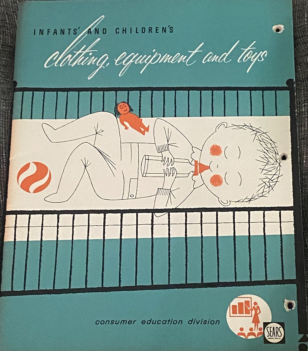 Vintage Sears Consumer Ed. Brochure Infants & Childrens Clothing ...