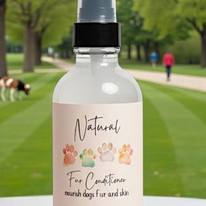 Natural Dog Fur Conditioner Spray, Lavender & Coconut Oil, Detangler - Etsy