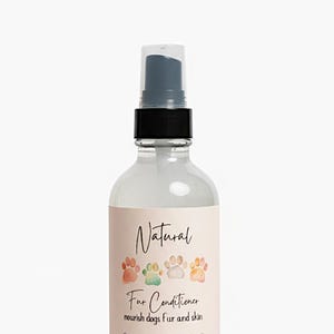 Natural Dog Fur Conditioner Spray, Lavender & Coconut Oil, Detangler - Etsy