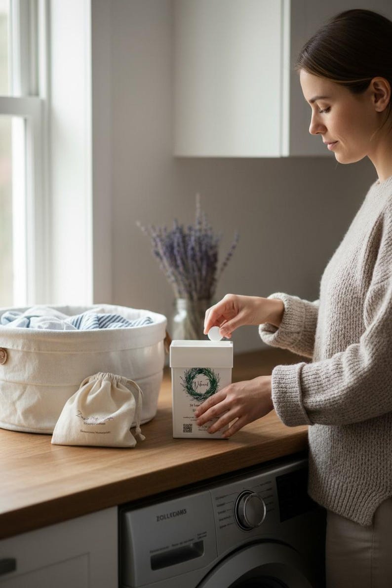 Laundry Tabs, Borax Free Detergent, Natural Laundry Pods Zero Waste ...