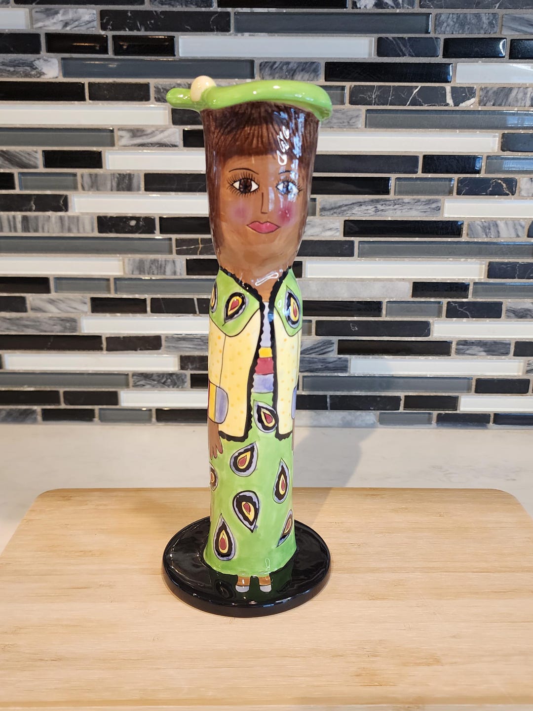 Susan Paley "yvonne" Figurine Vase – Hand-painted Ceramic Woman ...
