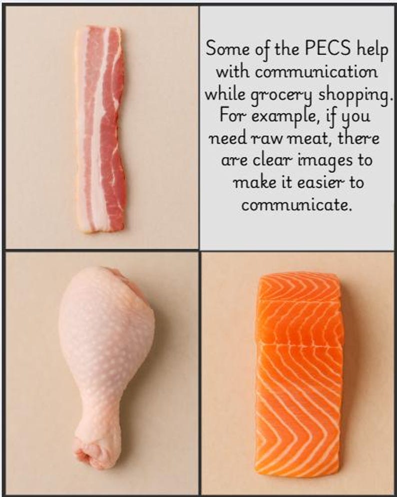 Real Food PECS Cards – Visual Communication for Autism (printable PDF ...