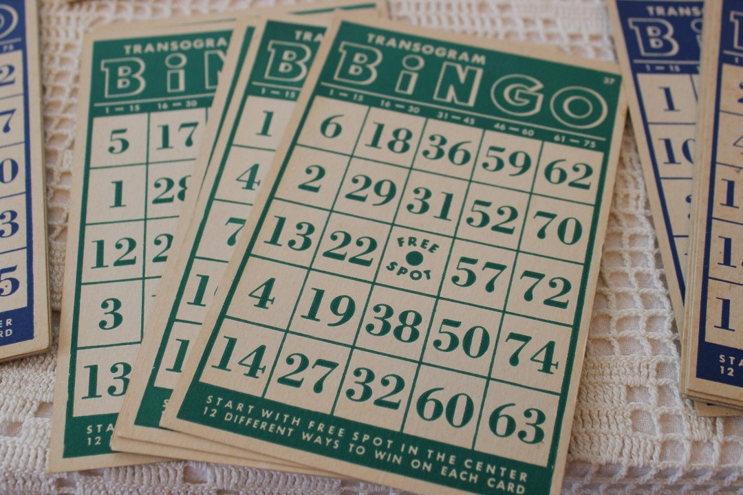 Bingo Cards and Numbers Cards Numbers Paper Emphera - Etsy