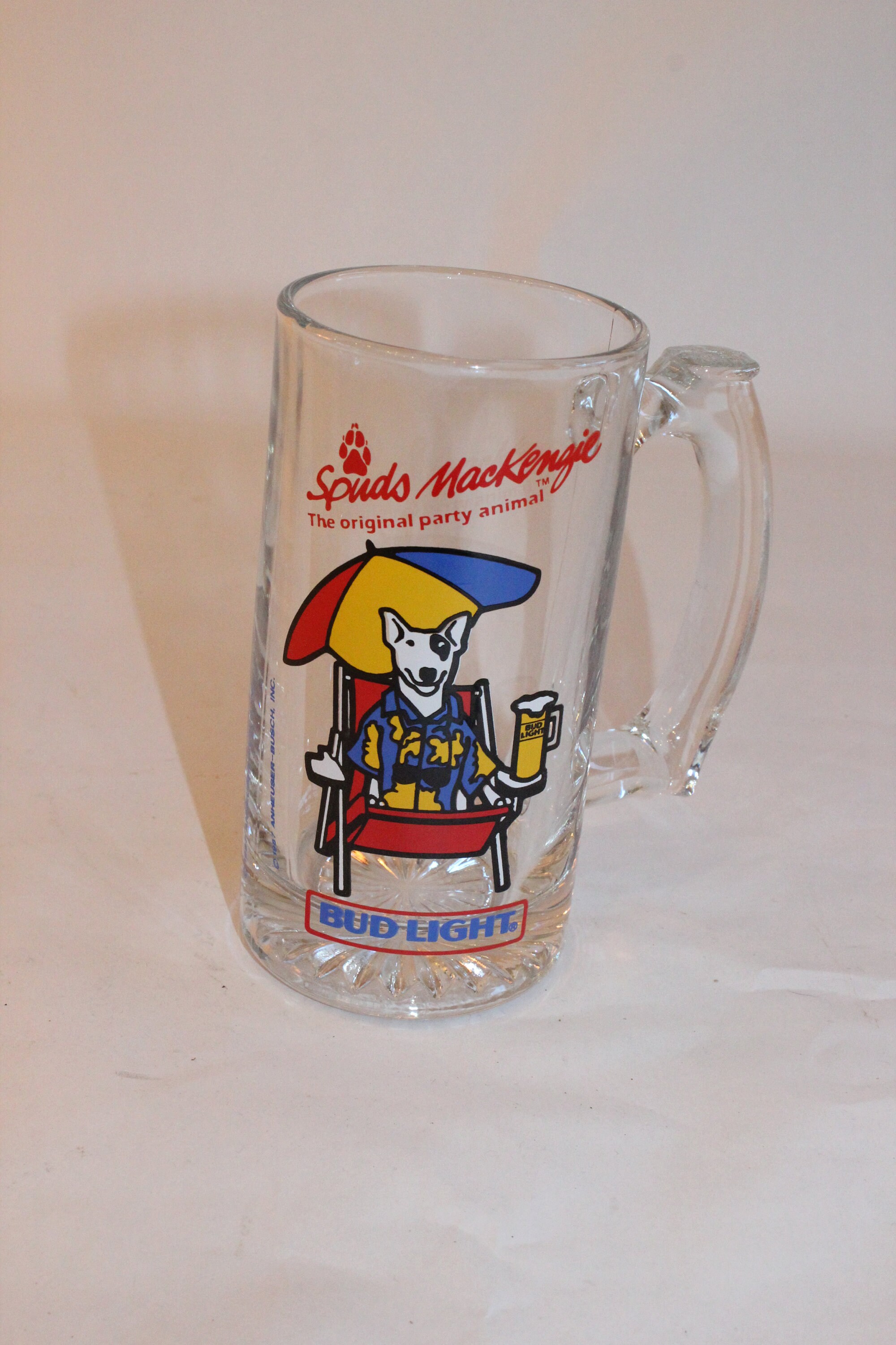 Spuds Mackenzie, Beer Mug, Budweiser, Dog, Collectible, 1987, Party ...