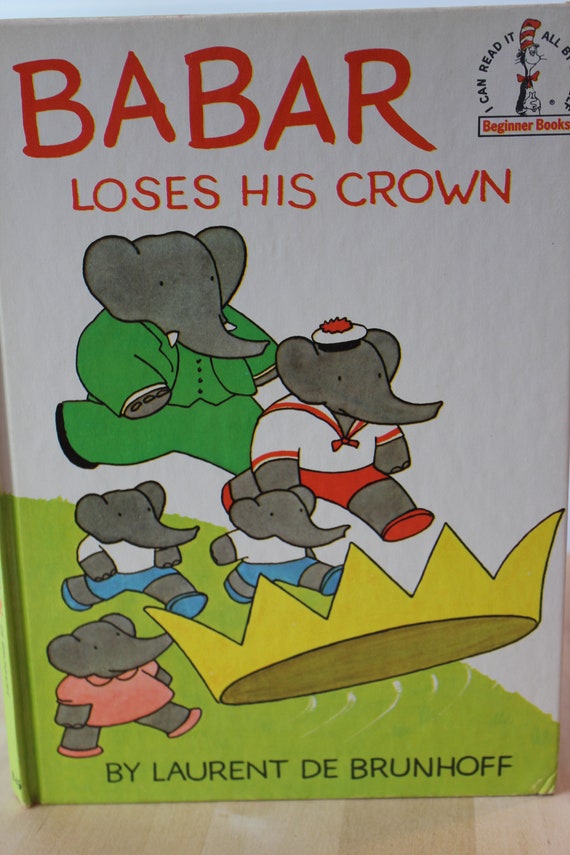 Babar Loses His Crown Babar Story Book Elephant 1967 | Etsy
