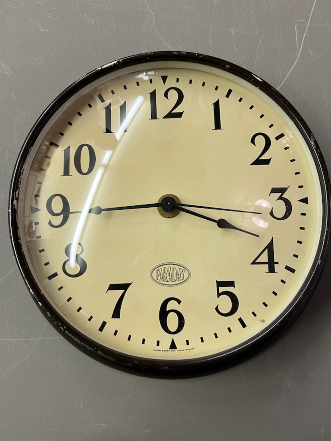 Faraday Clock, Faraday, Clock, Vintage, Metal, Wall Clock - Etsy