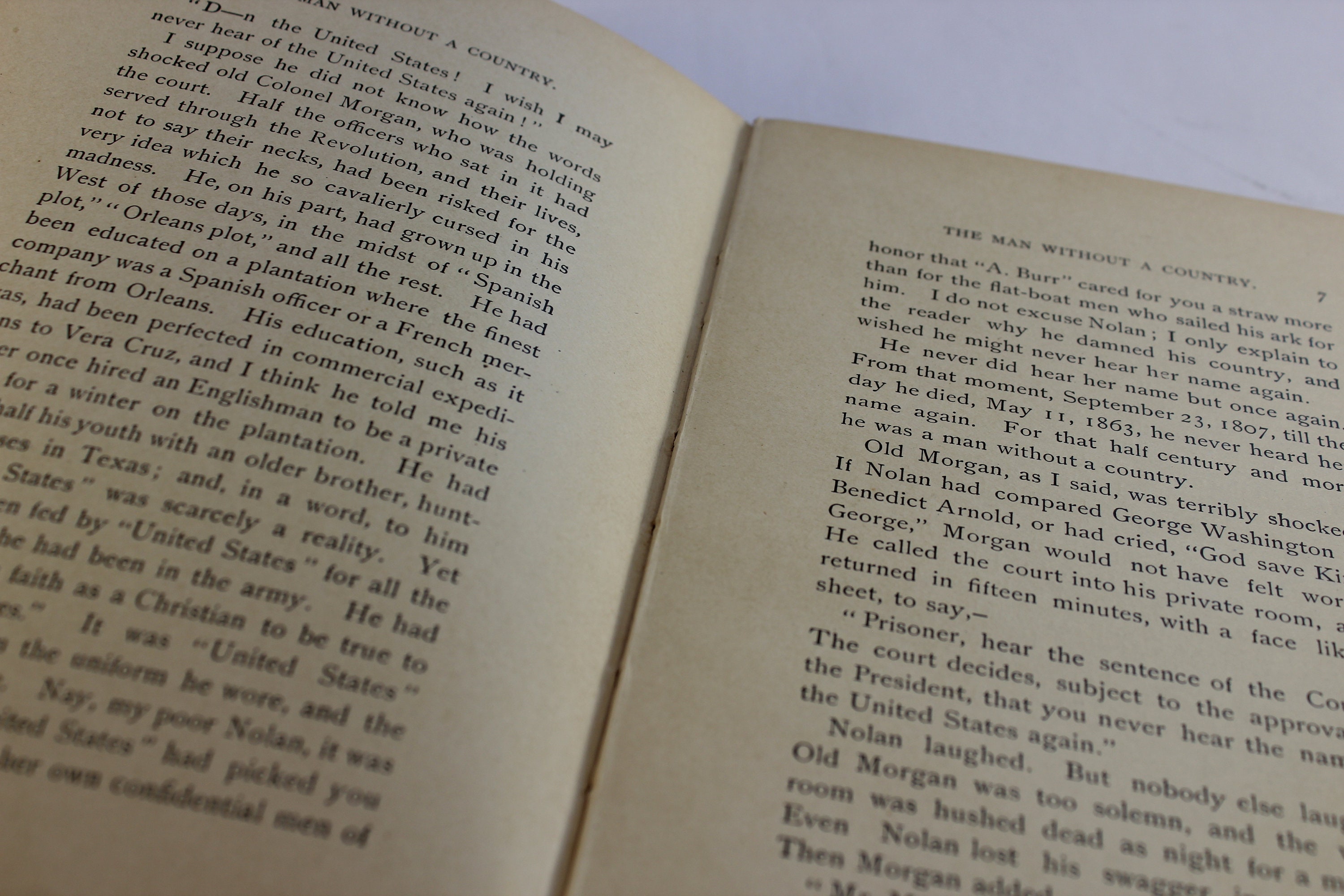 The Man Without a Country Book Civil War Red Edward - Etsy