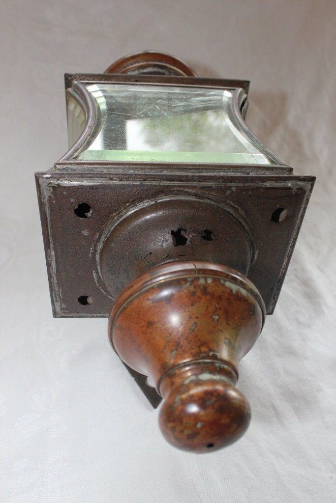 Antique Beveled Glass Carriage Lamp: Vintage Buggy Lantern - Etsy