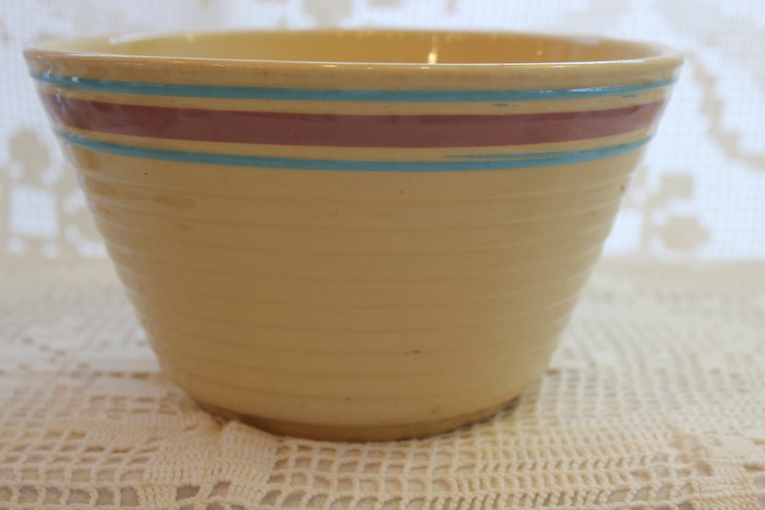 Watt, Bowl, Ovenware, Stoneware Bowl, Pink, Blue, Stripe, Mixing ...