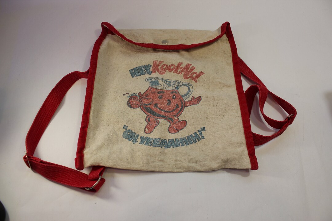 Vintage 1970s Kool-aid Canvas Backpack: Advertising Collectible - Etsy